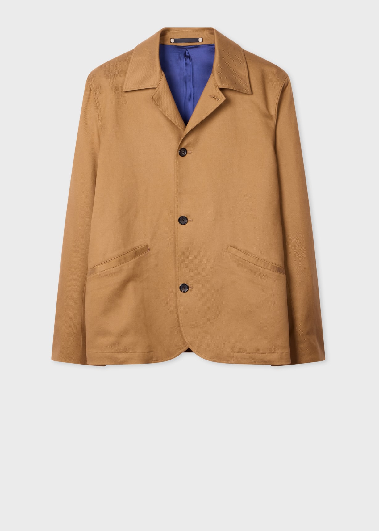 Men's Tan Lyocell-Cotton Twill Work Jacket