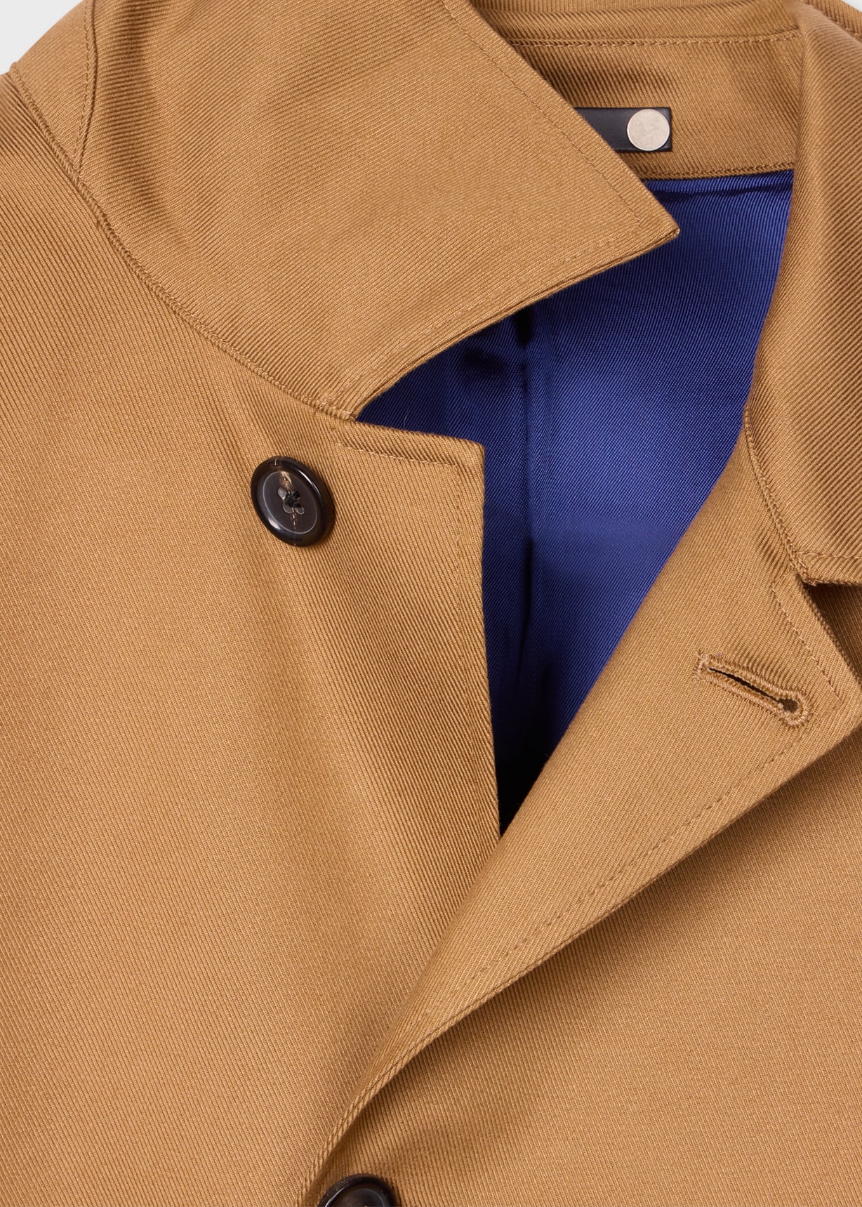 Men's Tan Lyocell-Cotton Twill Work Jacket