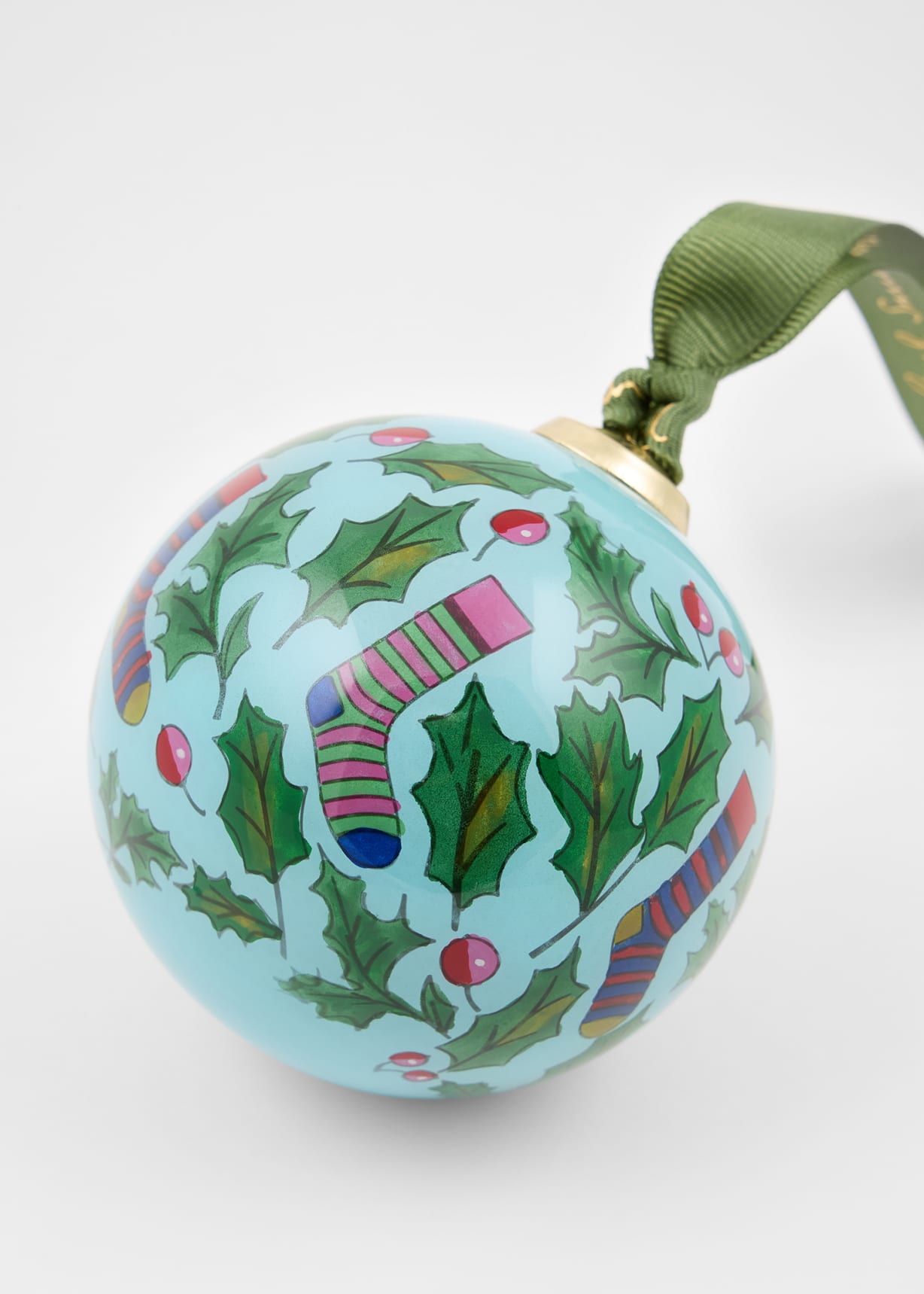 Hand-Painted Glass Baubles Four Pack