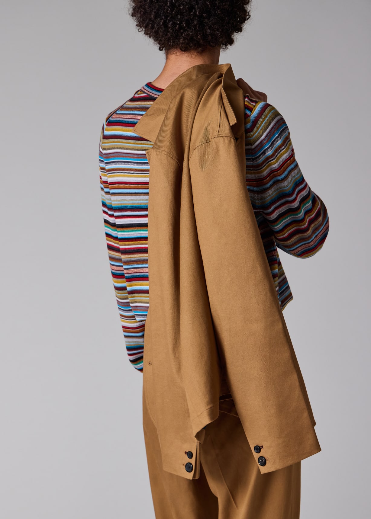 Men's Tan Lyocell-Cotton Twill Work Jacket