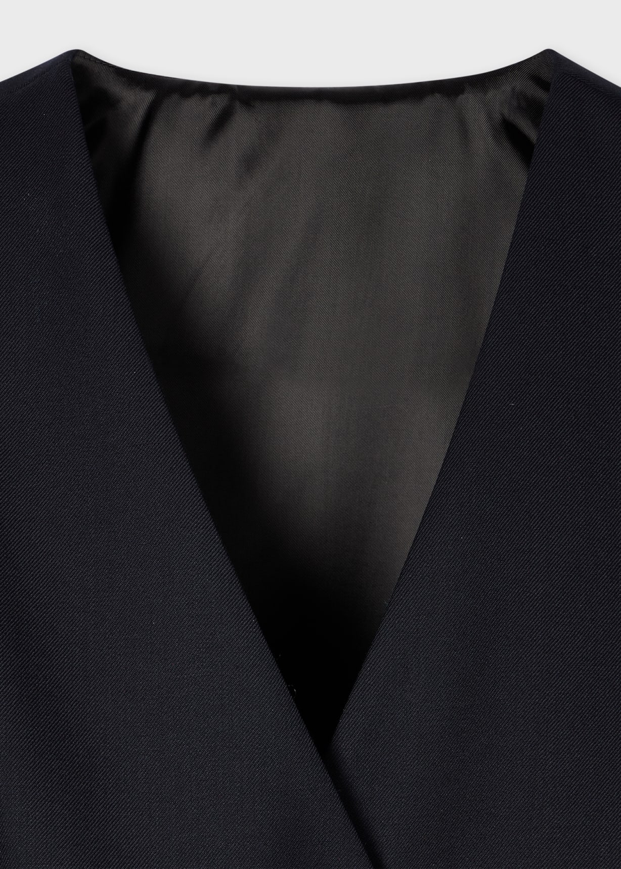 Women's A Suit To Travel In - Navy Collarless Tailored Jacket