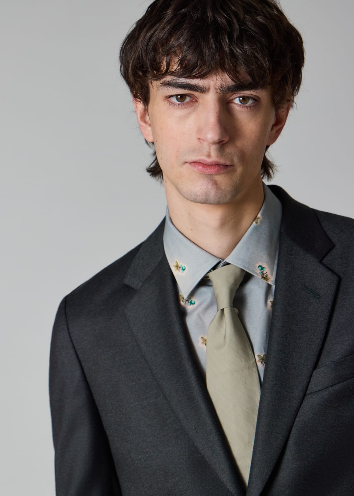 Men's Dark Petrol Overdyed Wool-Cashmere Suit