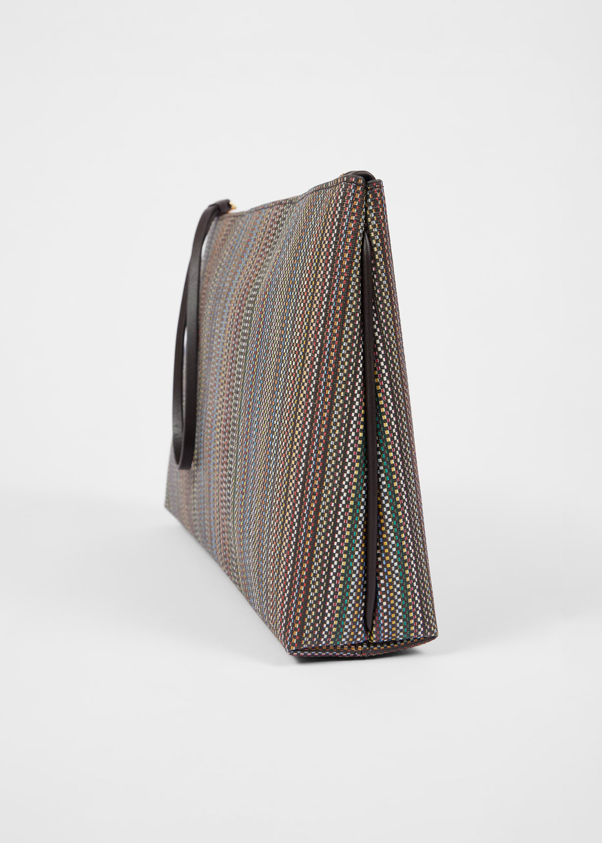 Women's 'Signature Stripe' Coated Canvas Pouch