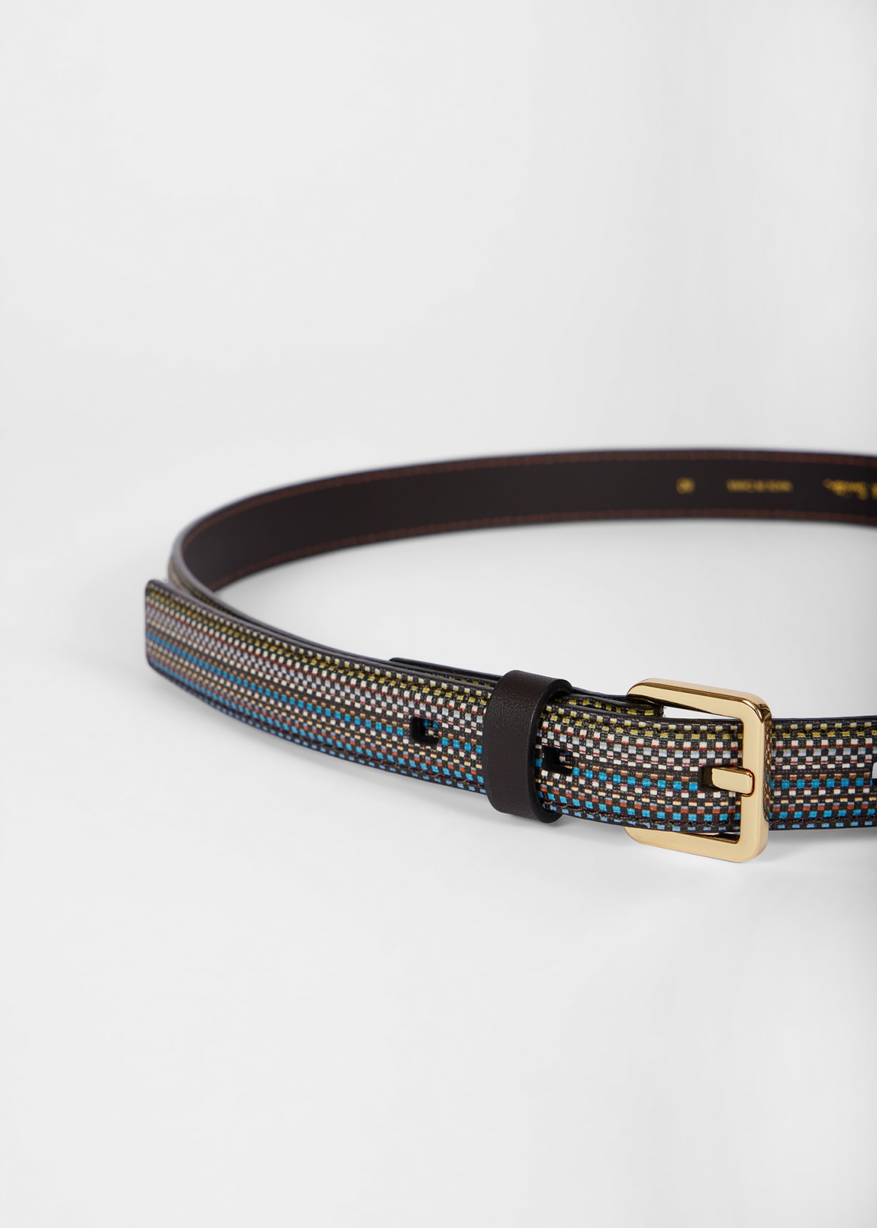 Women's 'Signature Stripe' Check Belt
