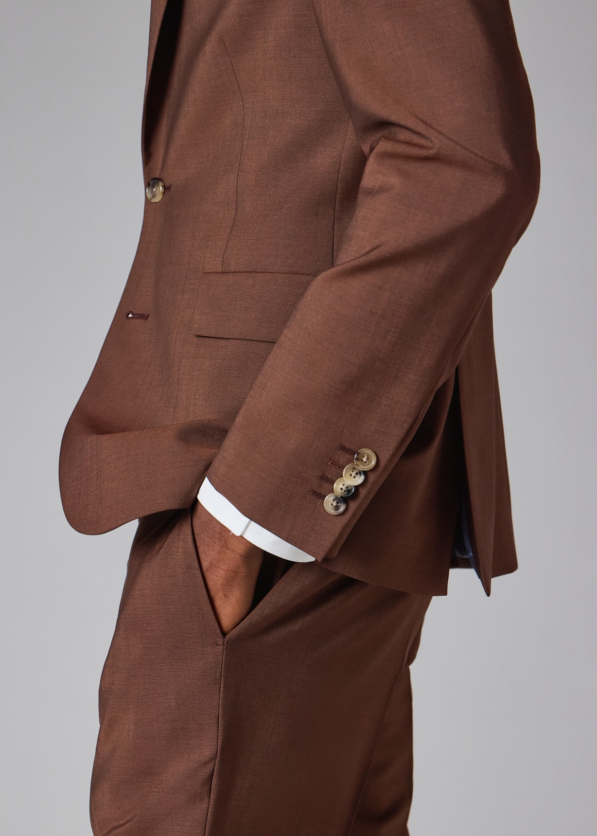 The Kensington - Slim-Fit Burgundy Wool-Mohair Suit
