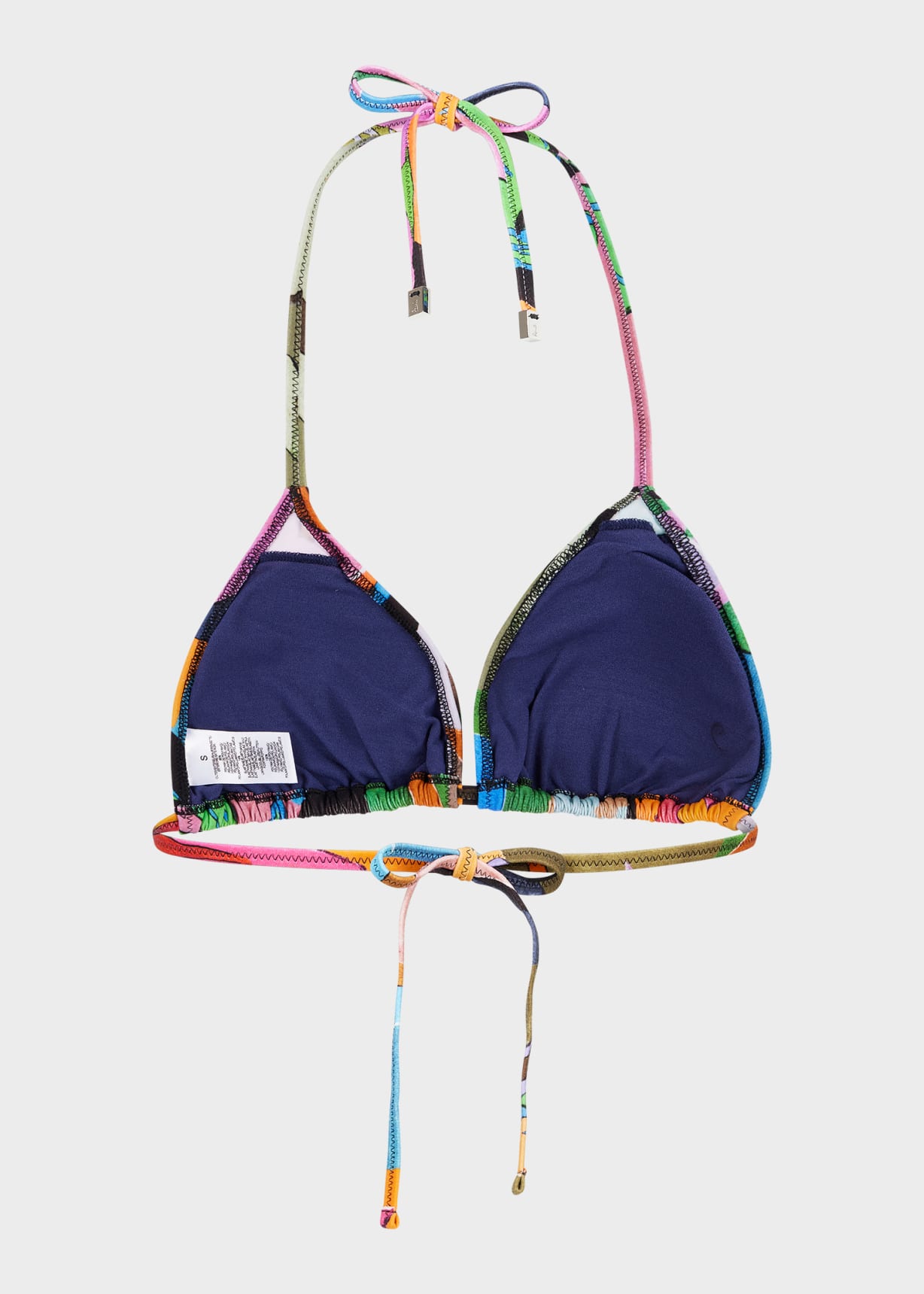 Women's Multicolour 'River Collage' Bikini Top Paul Smith
