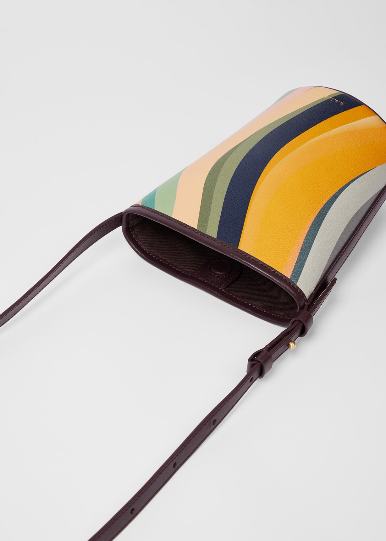 Women's Leather 'Swirl' Bucket Bag