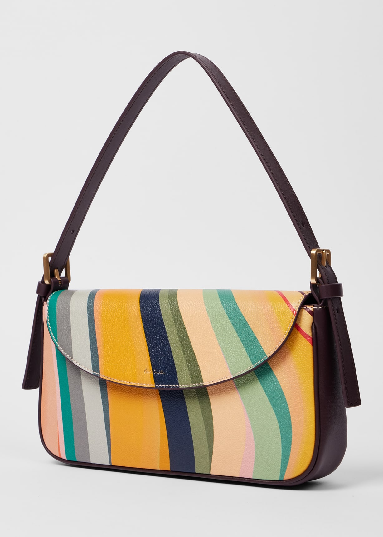 Women's Leather 'Swirl' Baguette Bag Paul Smith
