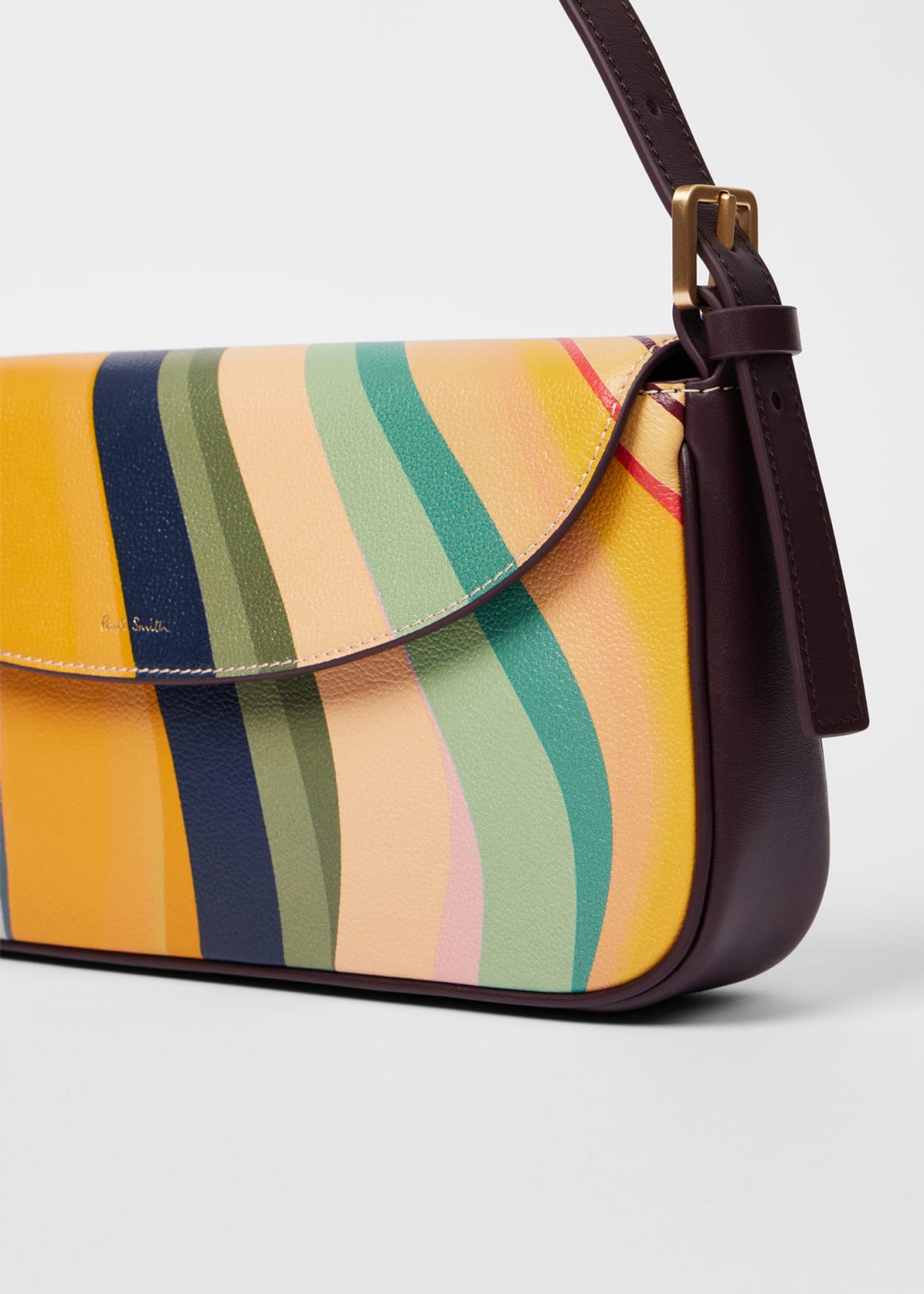 Women's Leather 'Swirl' Baguette Bag Paul Smith