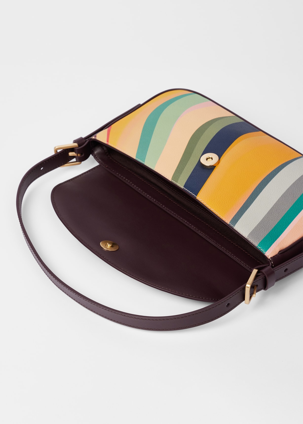 Women's Leather 'Swirl' Baguette Bag Paul Smith