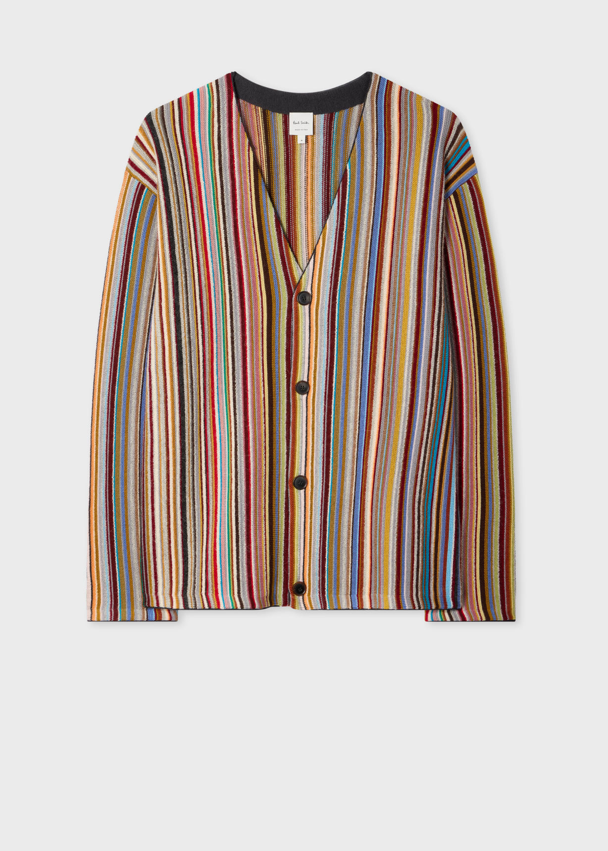 Men's 'Signature Stripe' Merino Wool-Blend Cardigan