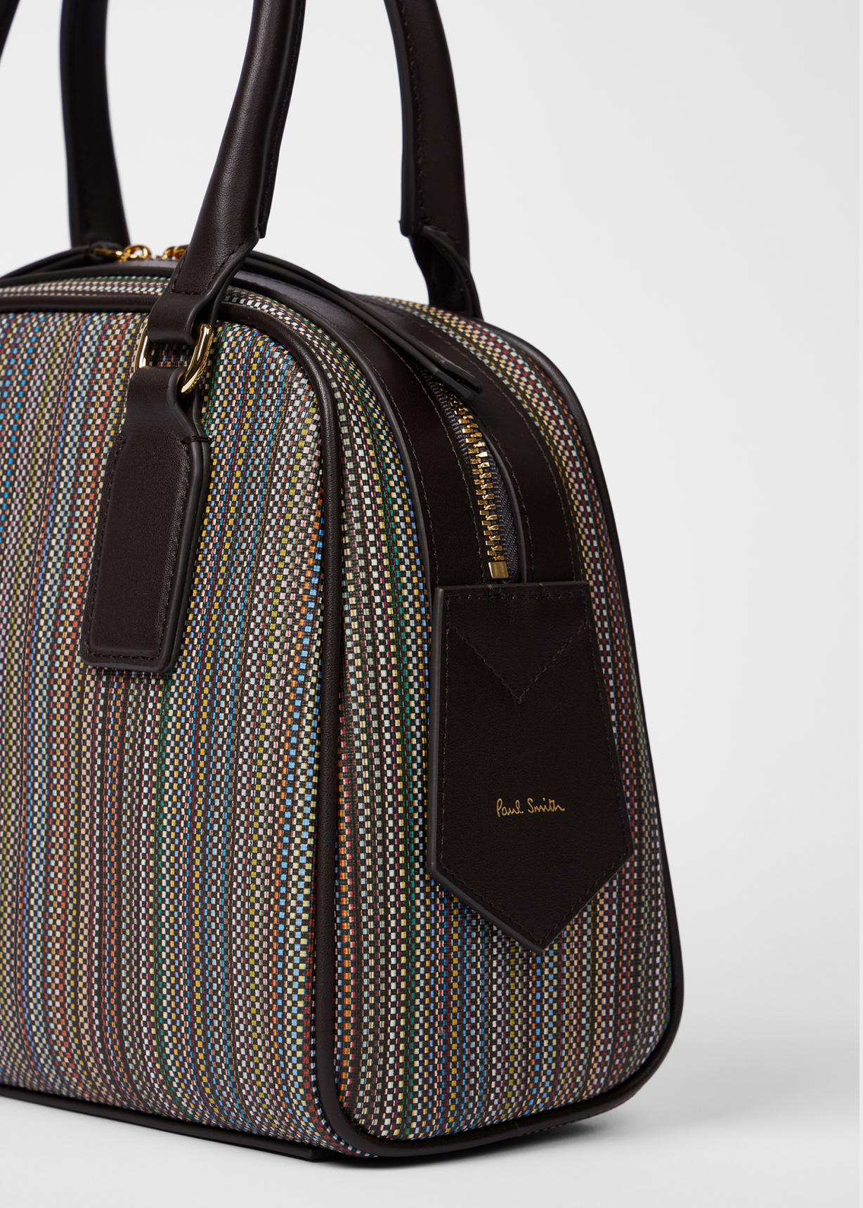 Sac à Main Femme Multicolore 'Signature Stripe'