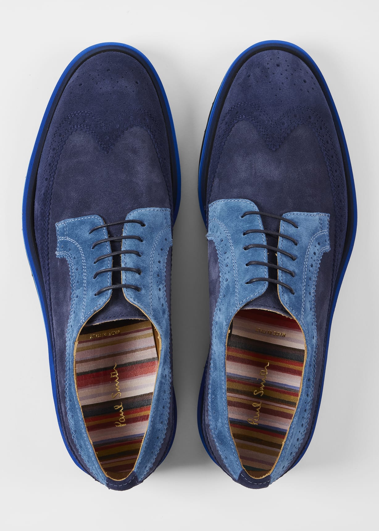 Men's Navy Suede 'Count' Brogues
