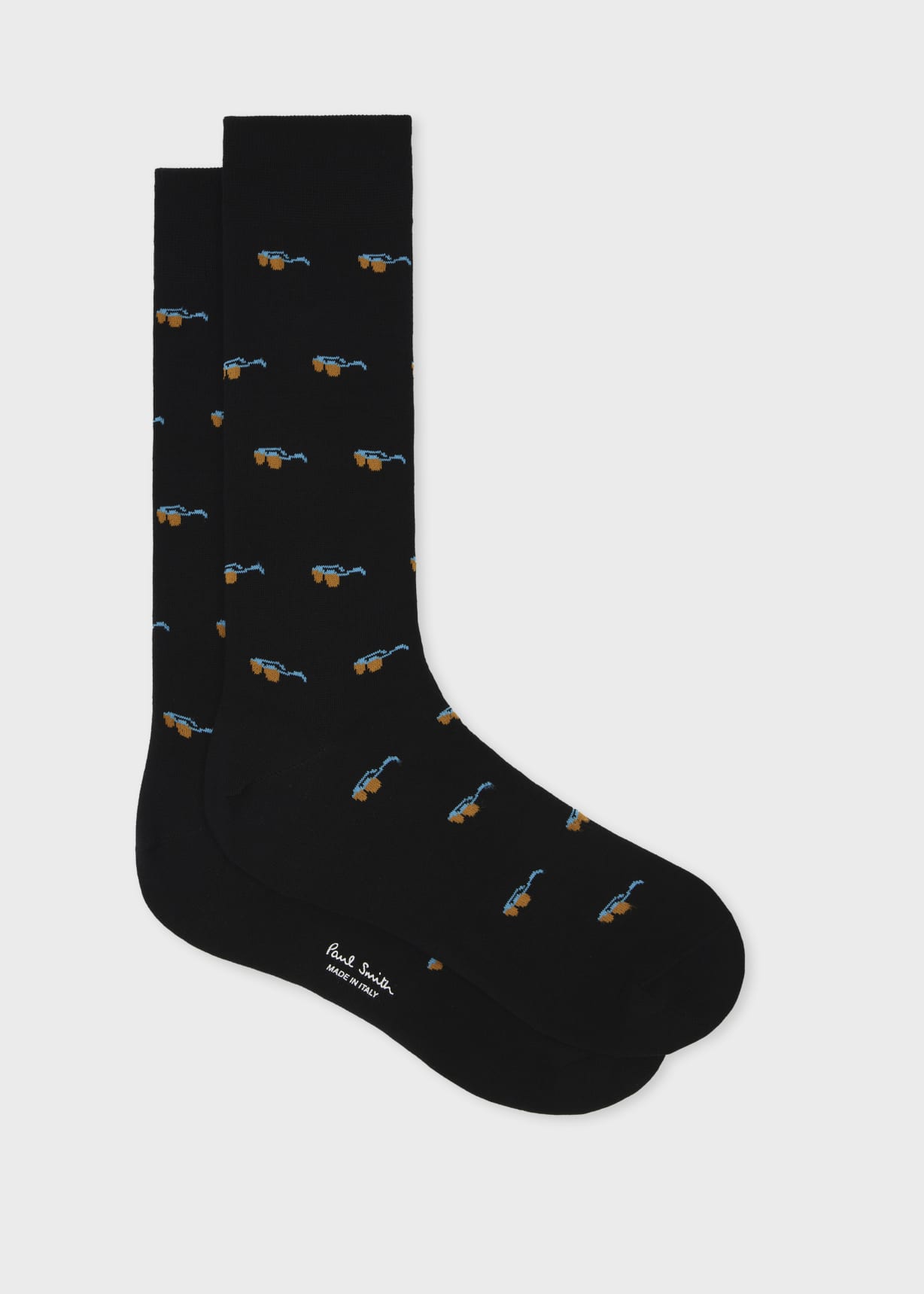Men's Black 'Sunglasses' Socks