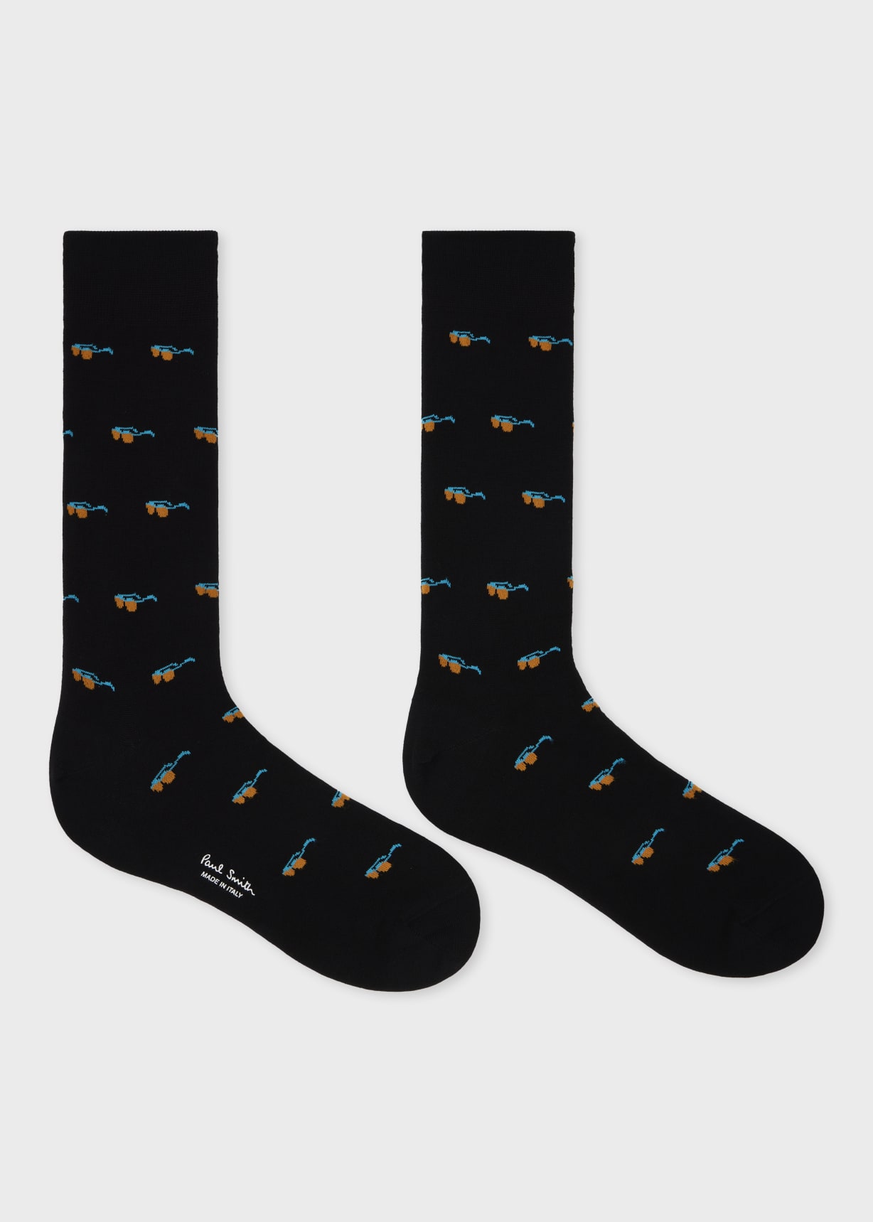 Men's Black 'Sunglasses' Socks