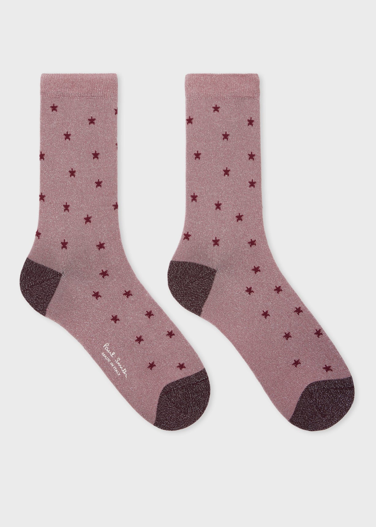Women's Pink Cotton-Blend 'Star' Socks Paul Smith