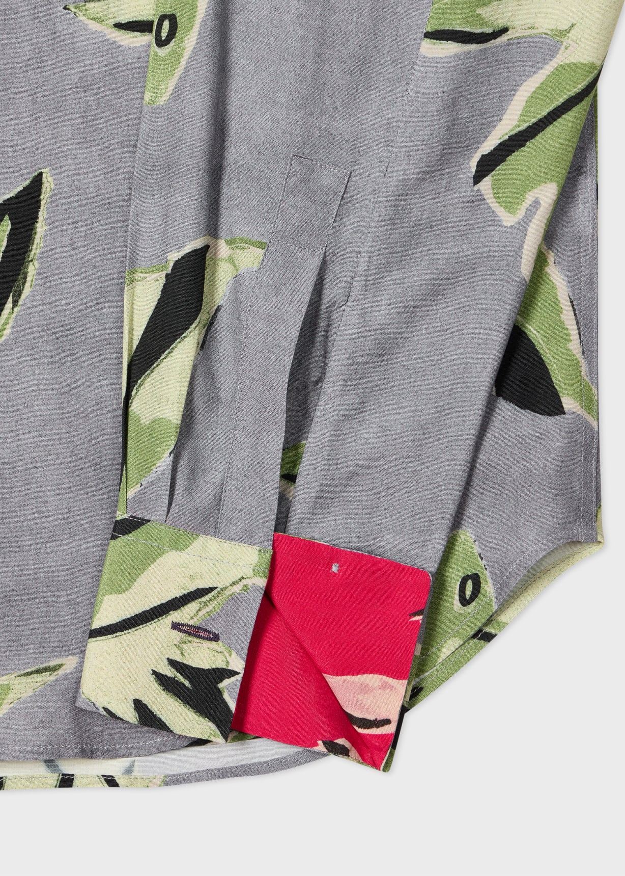 Men's Mauve 'Le Peche Fish' Print Viscose Shirt