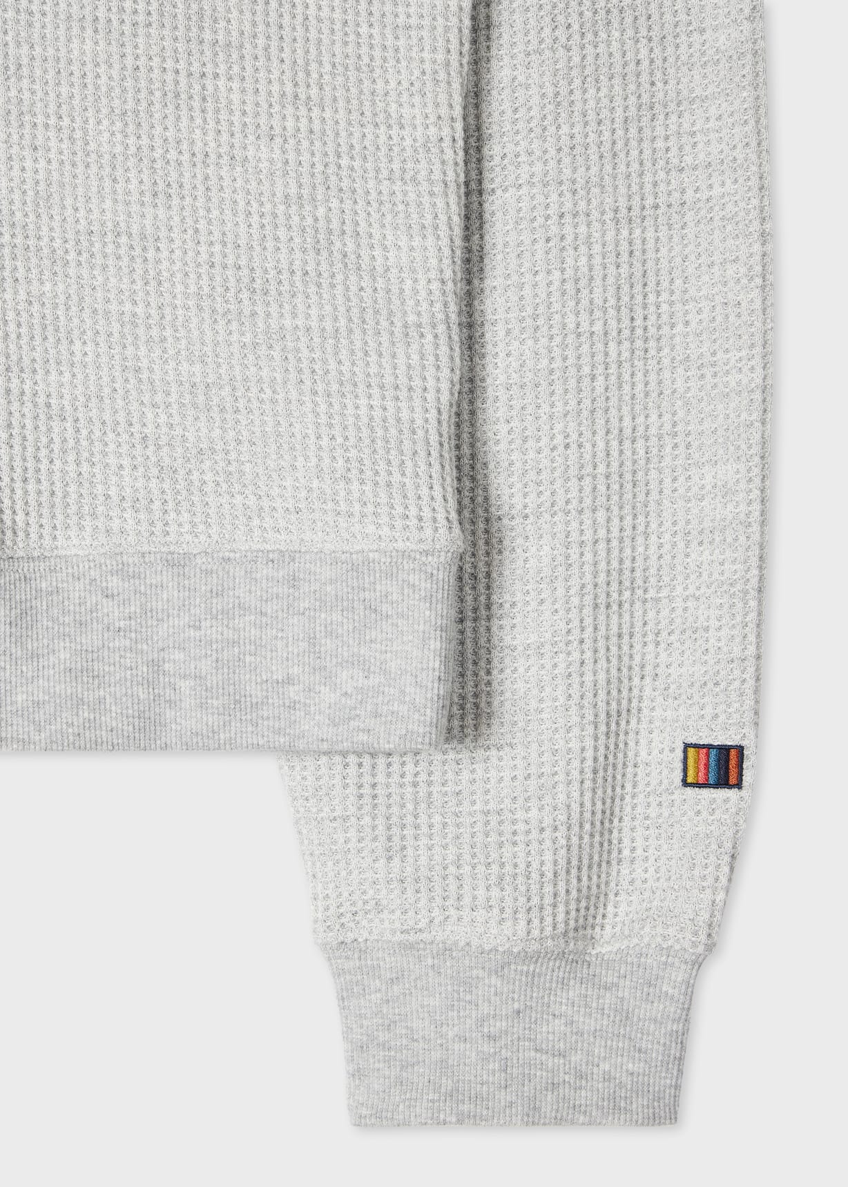 Men's Grey Marl Waffle Long-Sleeve Lounge Top