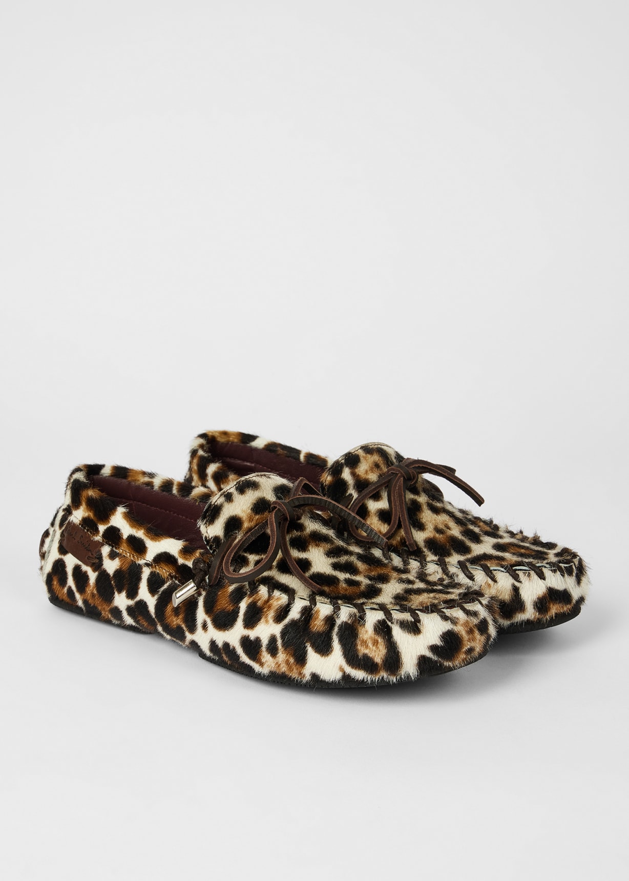 Women's 'Sonna' Leopard Print Faux Pony Moccasins