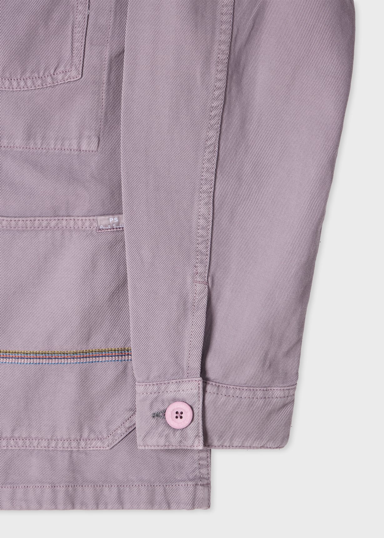 Men's Lilac Cotton-Linen Work Jacket