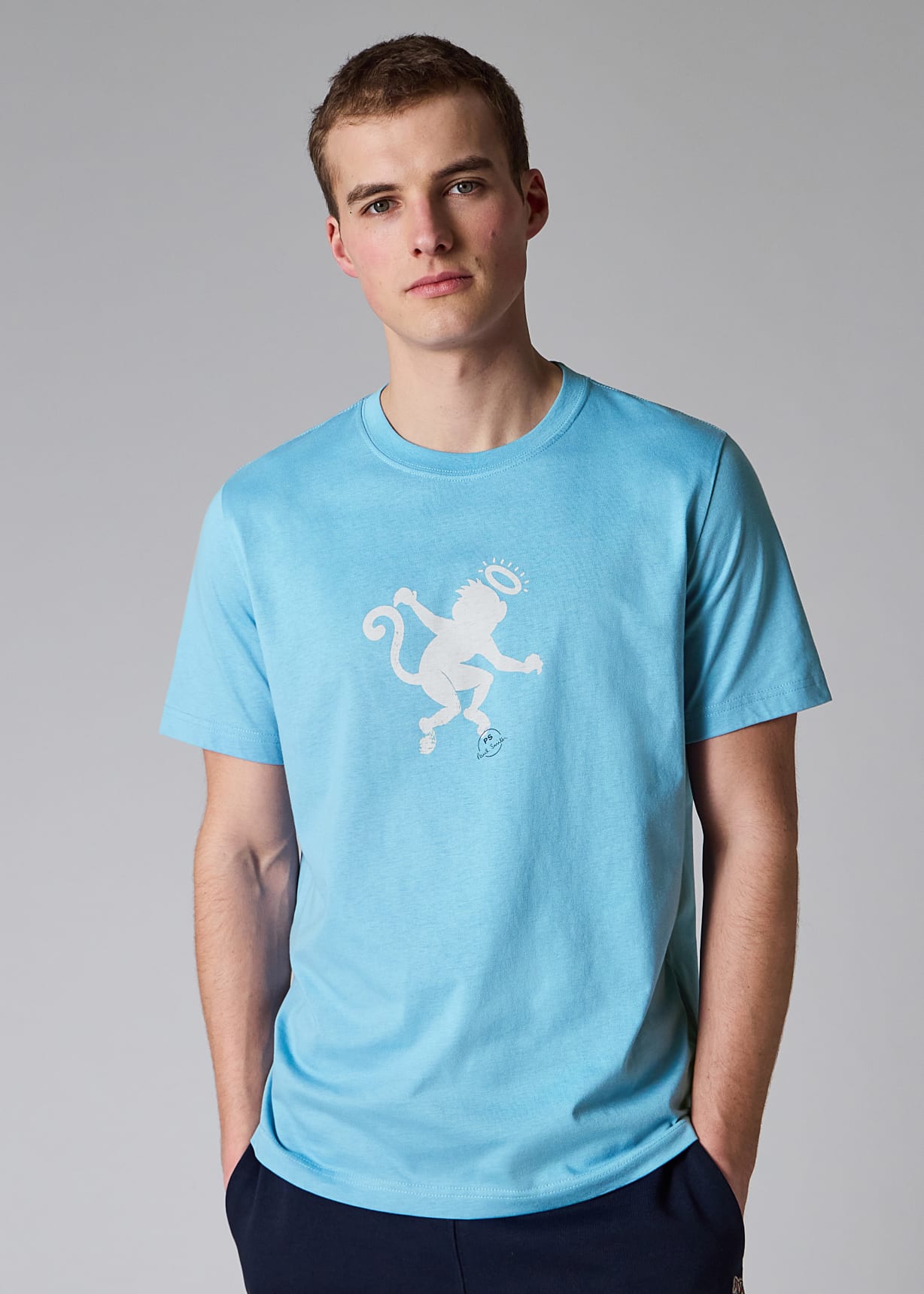 Men's 'Angel Monkey' Print T-Shirt