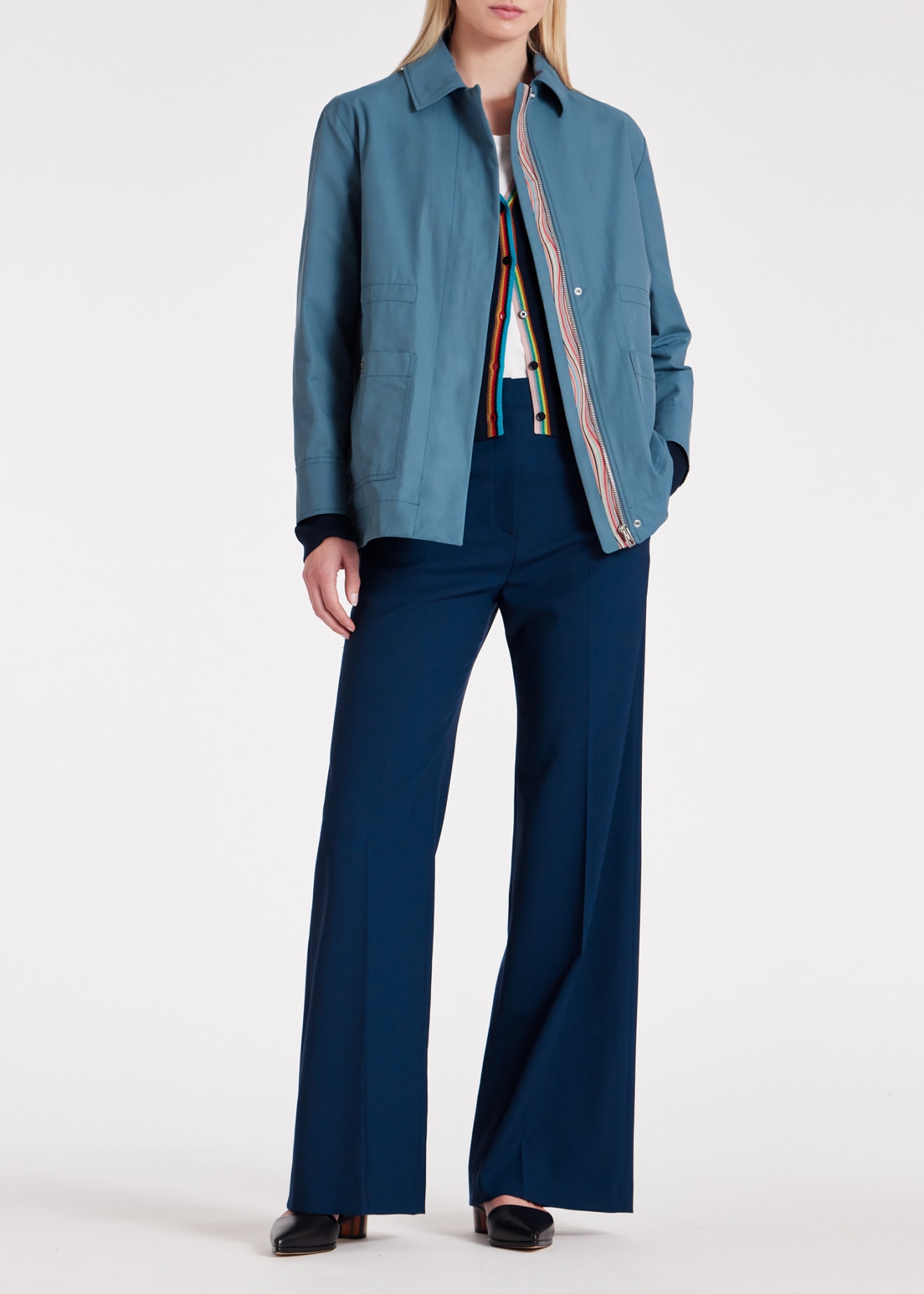 Women's Dusky Blue Field Jacket