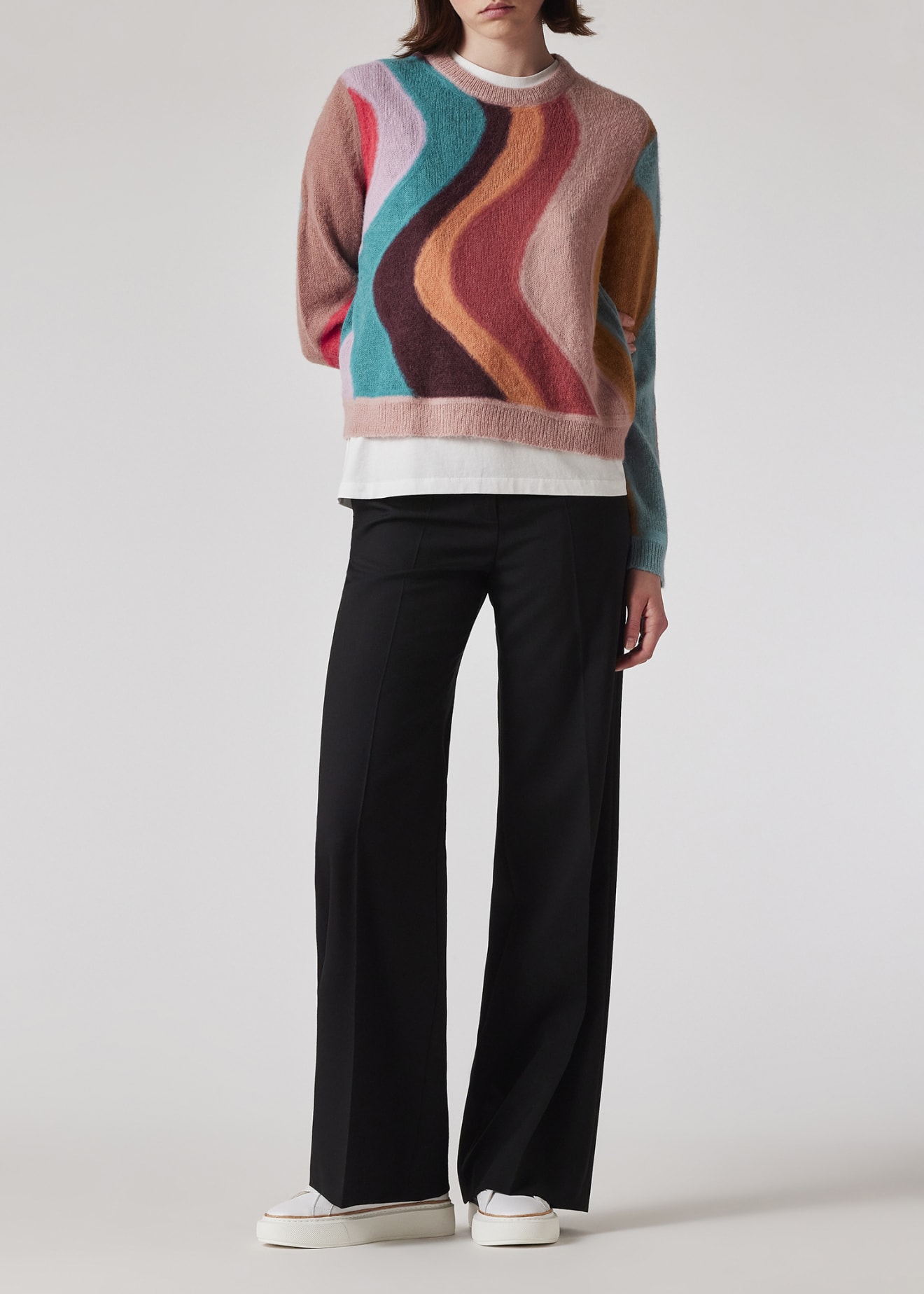 Women's 'Swirl' Alpaca & Wool-Blend Knitted Sweater