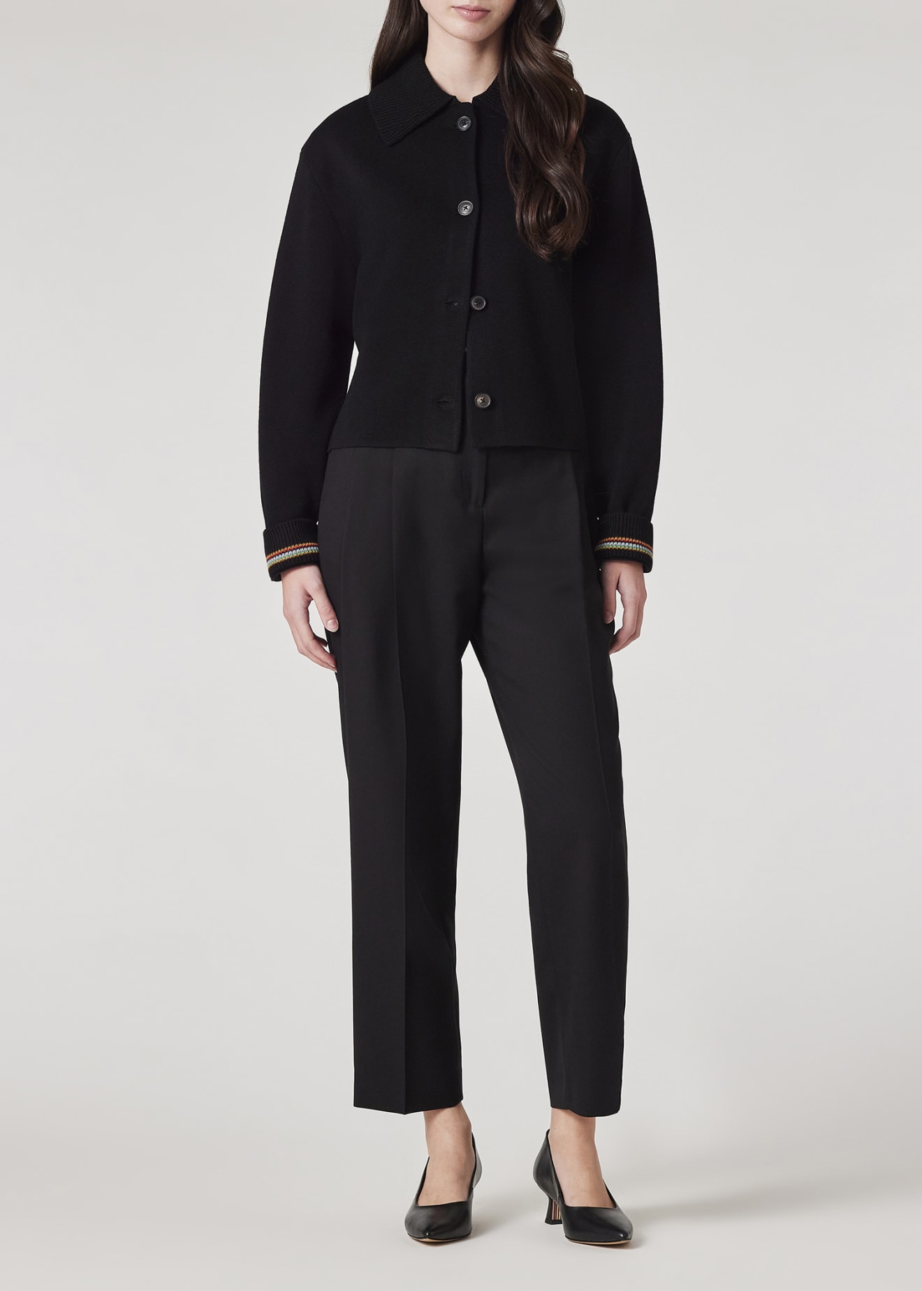 Women's Black Milano Merino Wool Jacket