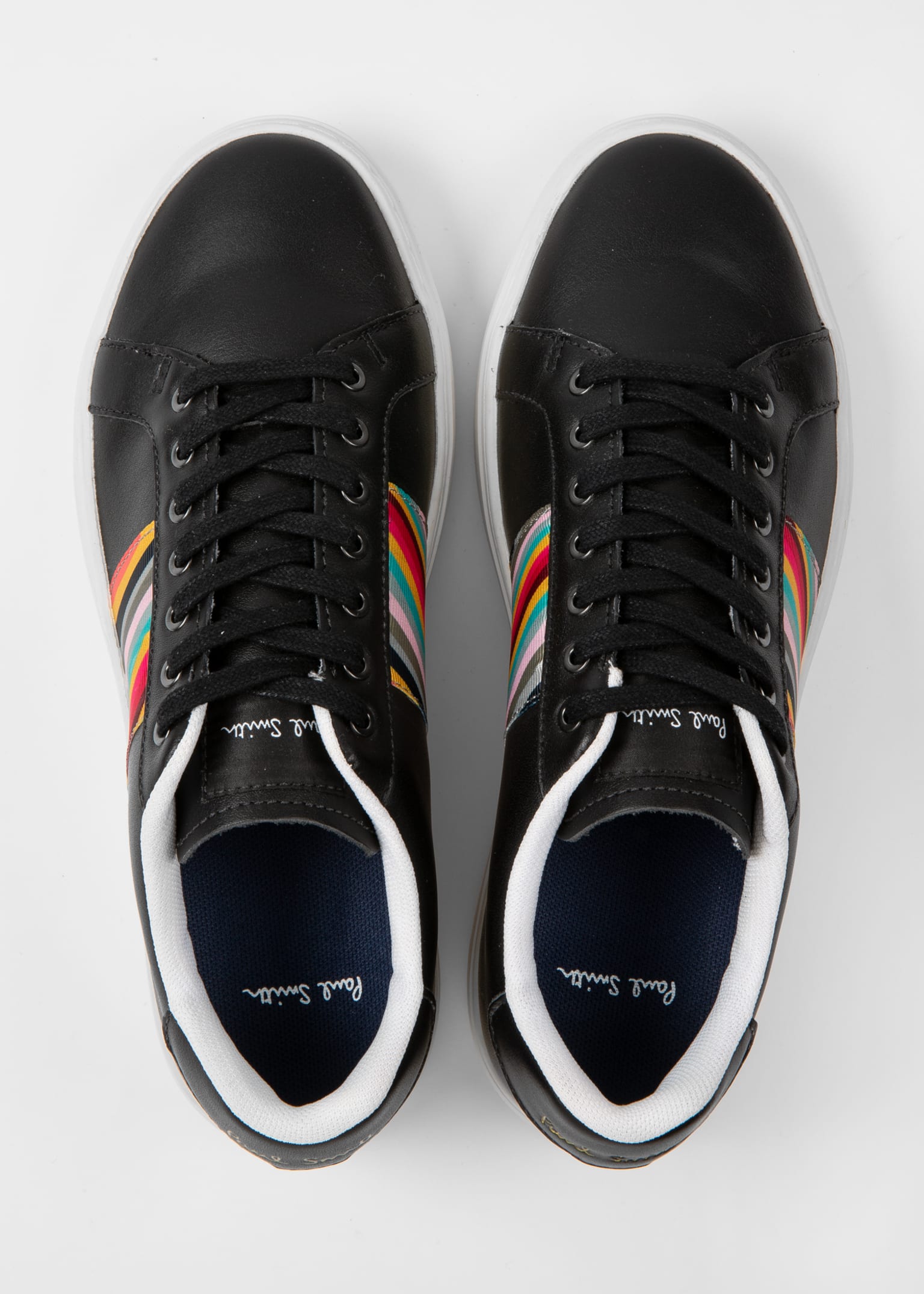 Women's Black 'Lapin' Trainers With 'Swirl'