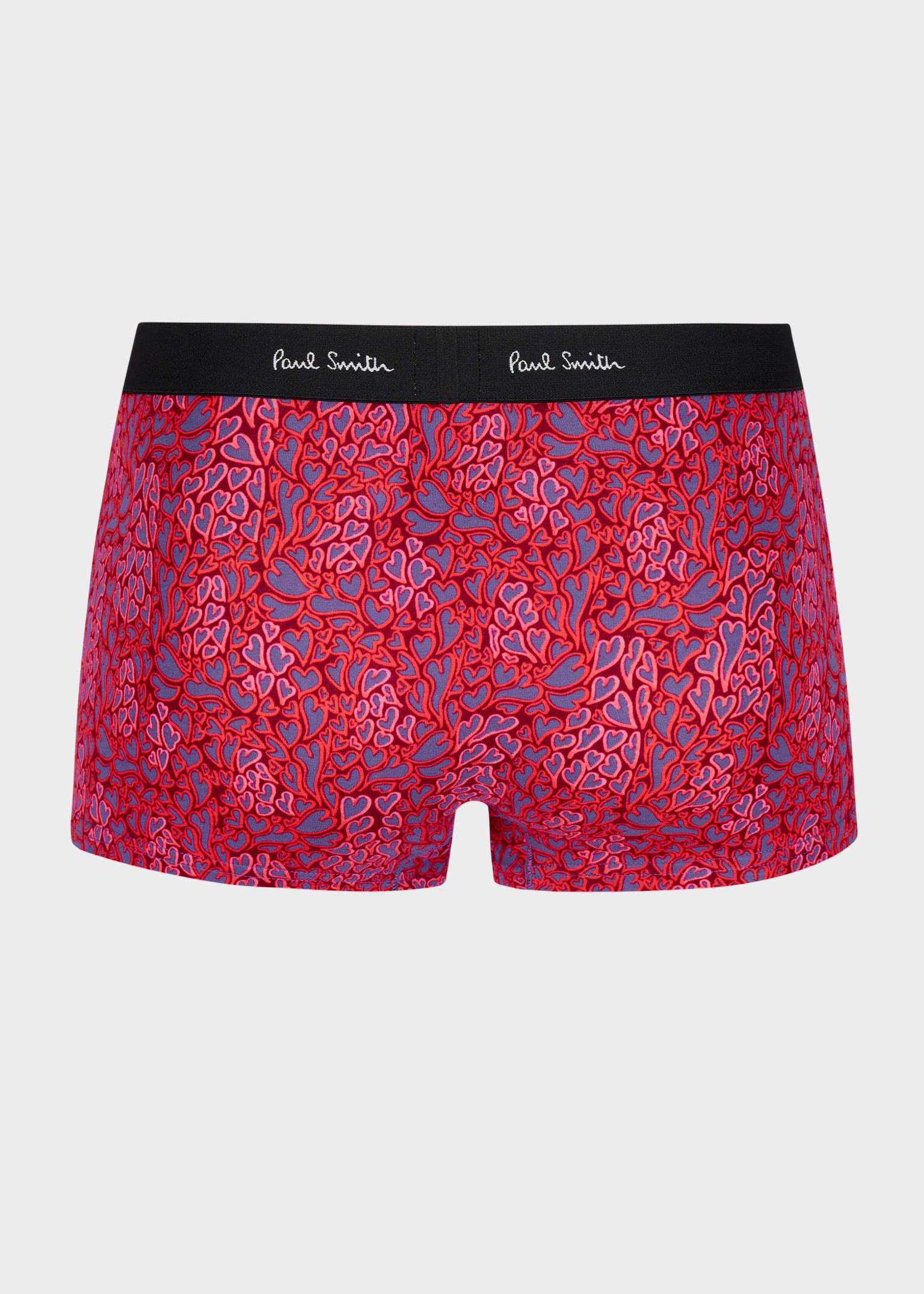 Red 'Wibbly Heart' Valentines Boxer Briefs