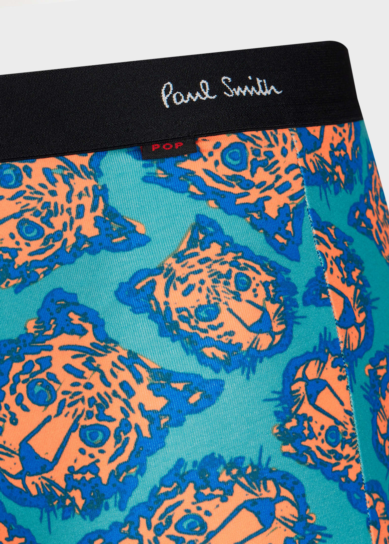 Men's Blue 'Tiger' Print Boxer Briefs