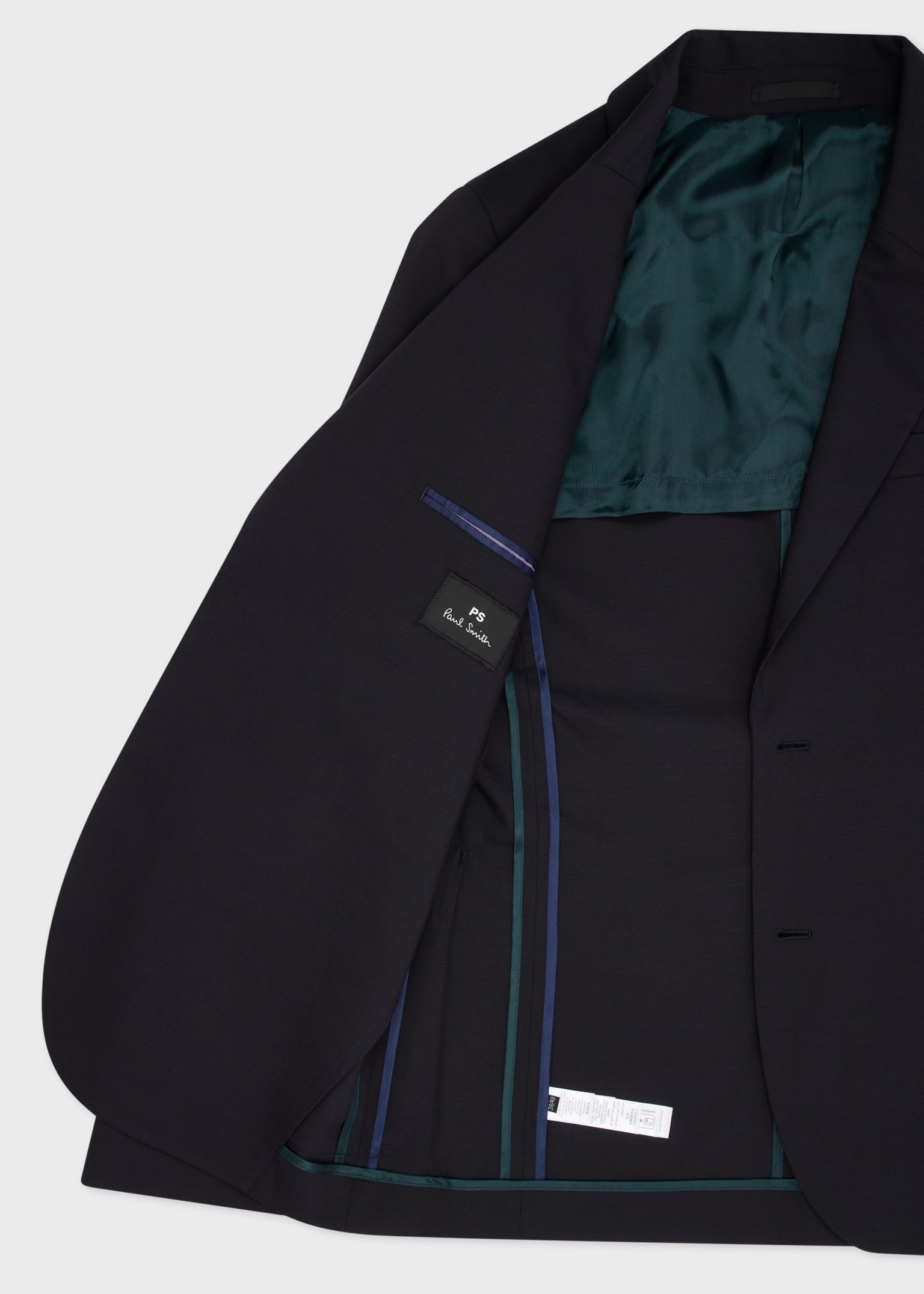 Men's Navy Wool and Cotton-Blend Buggy-Lined Blazer