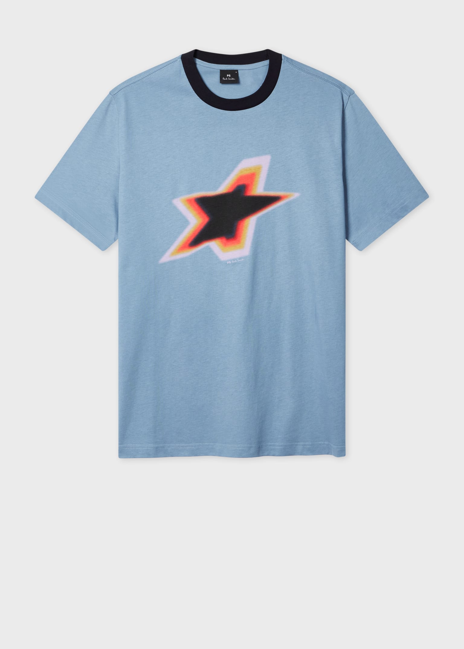 Sky Blue 'Star' Print T-Shirt