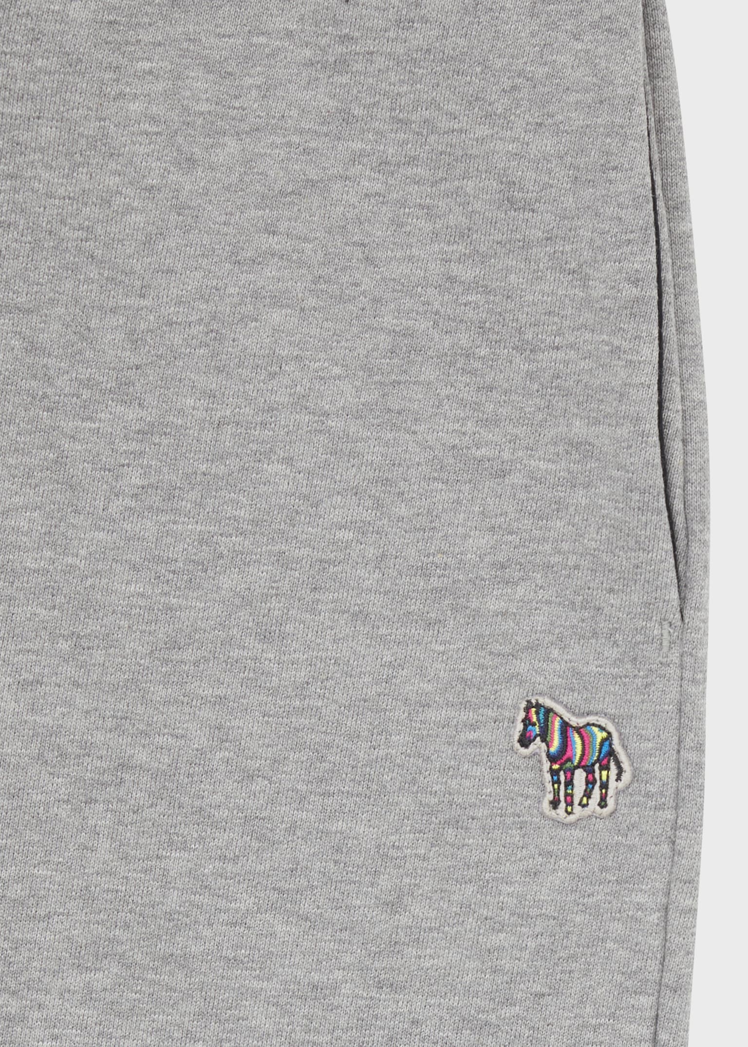 Men's Slim-Fit Grey Marl Zebra Logo Sweatpants