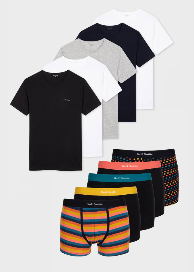 Men's Organic Cotton Five Pack Complete Underwear Gift Set