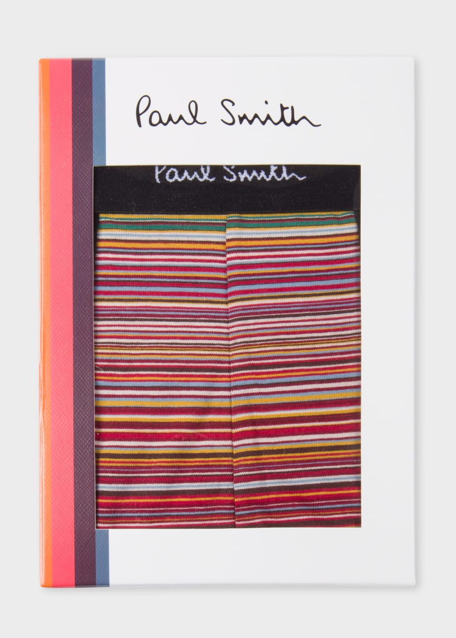 Men's 'Signature Stripe' Low-Rise Boxer Briefs