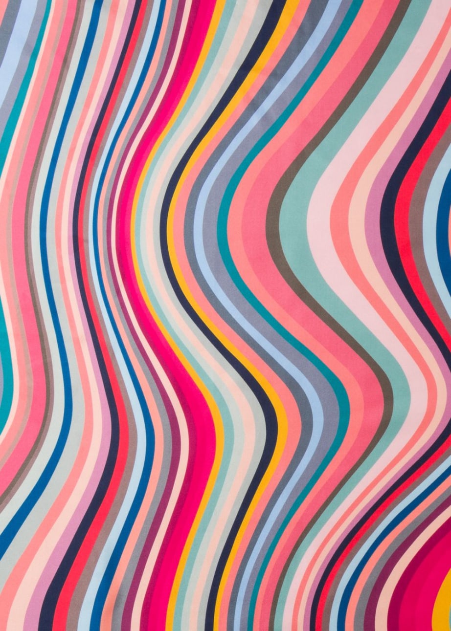 Women's Multicolour 'Swirl' Silk Square Scarf