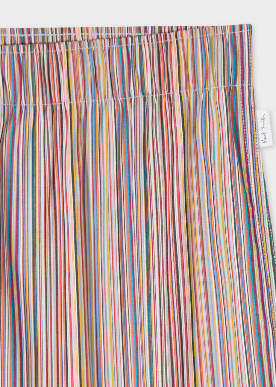 'Signature Stripe' Cotton Boxer Shorts