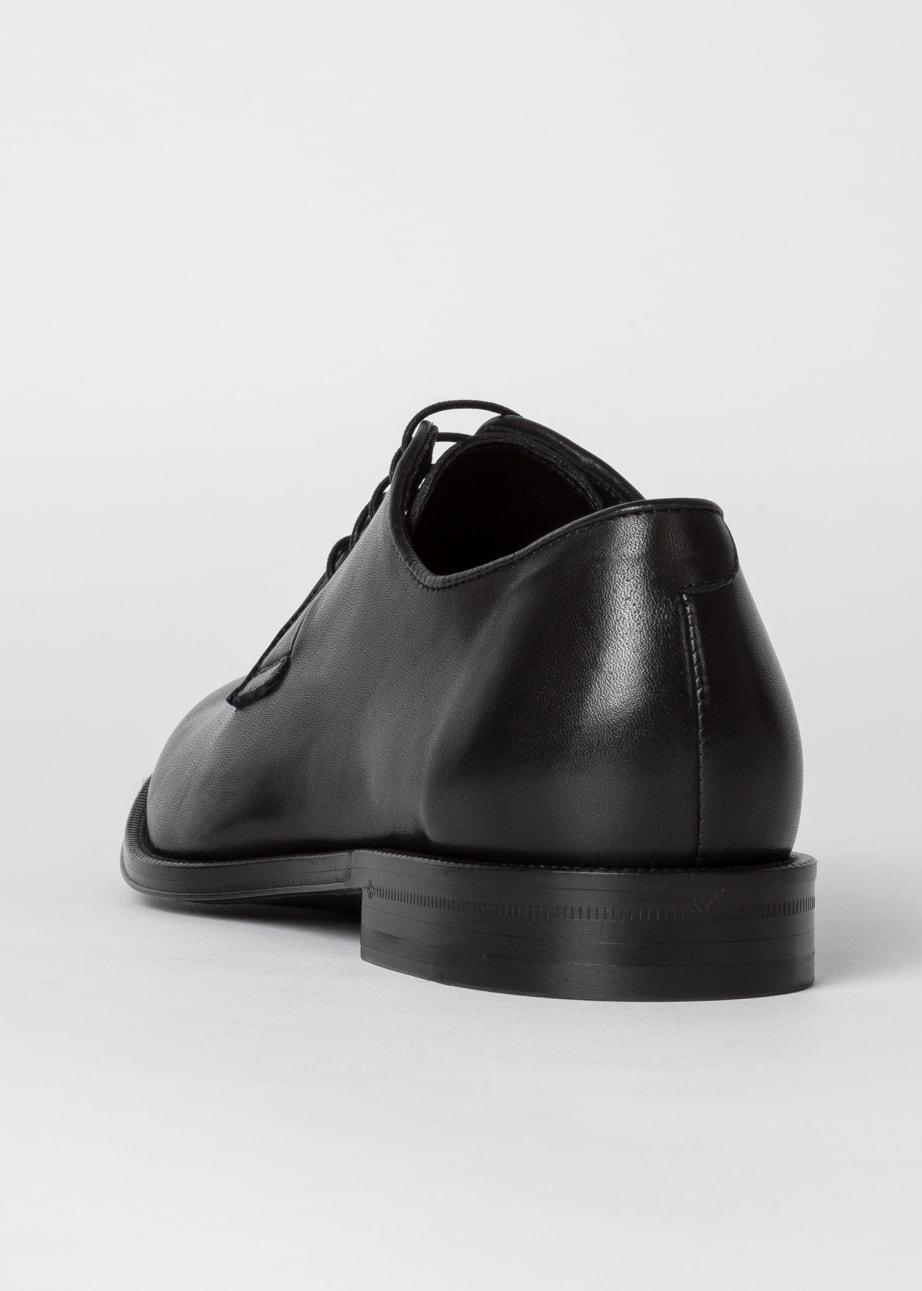 Men's Black Leather 'Chester' Flexible Travel Shoes