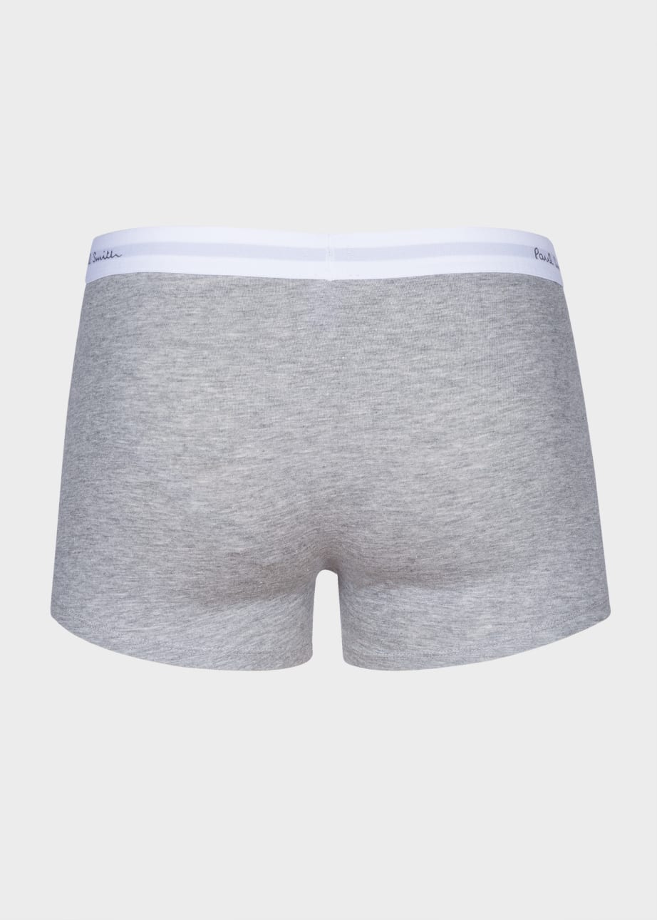 Grey Organic Cotton Low-Rise Boxer Briefs Three Pack