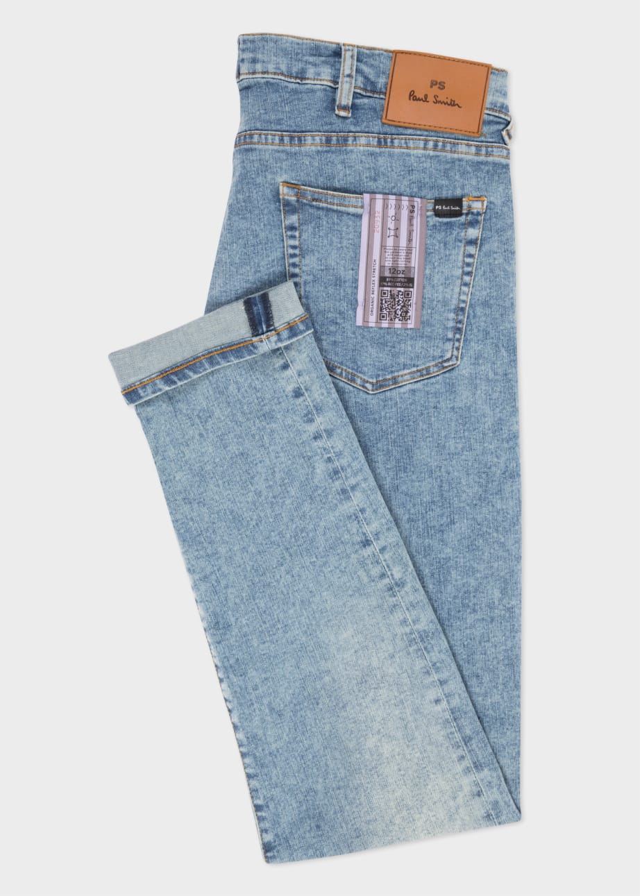 Slim-Fit Light-Wash 'Organic Reflex' Jeans