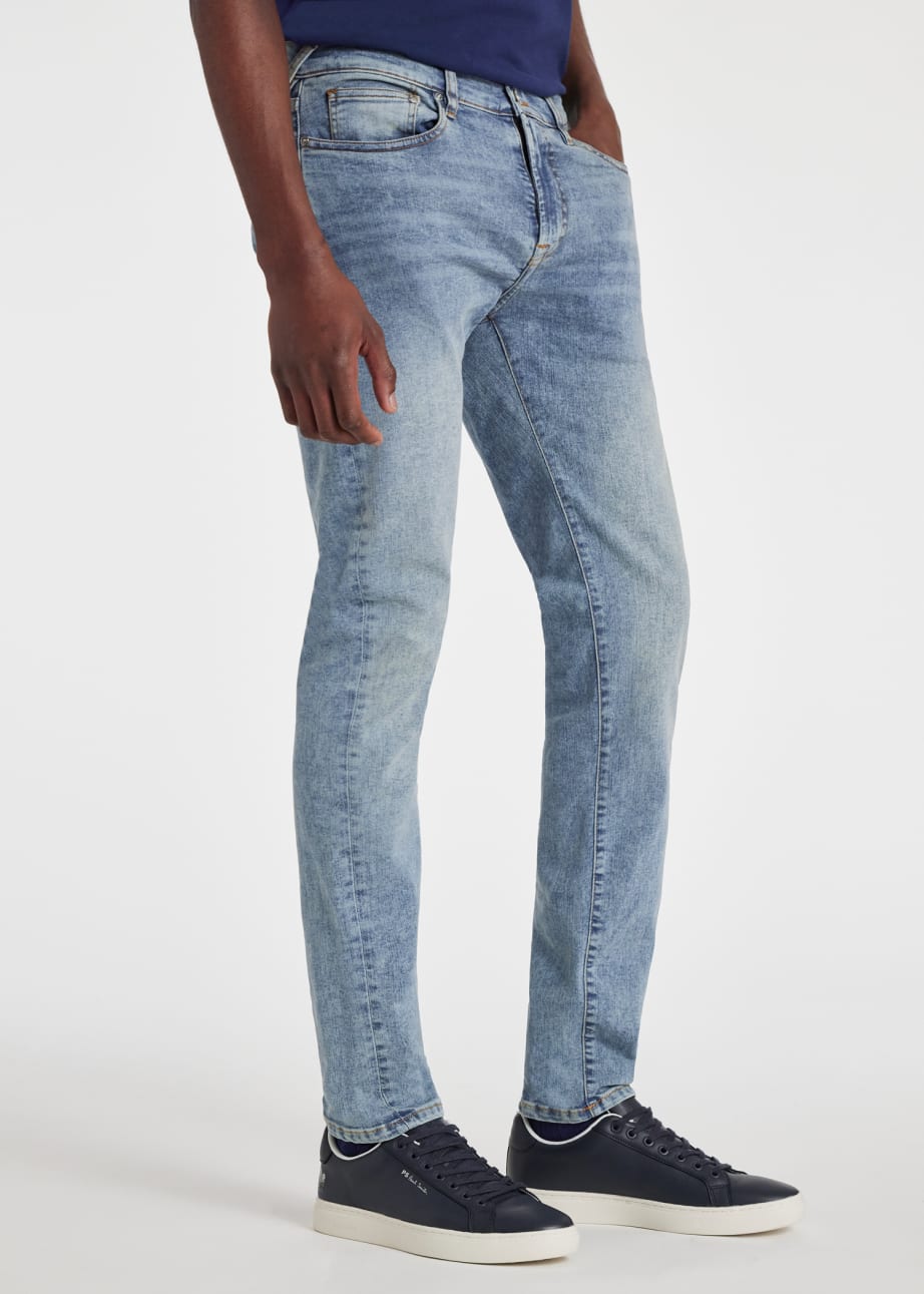 Slim-Fit Light-Wash 'Organic Reflex' Jeans