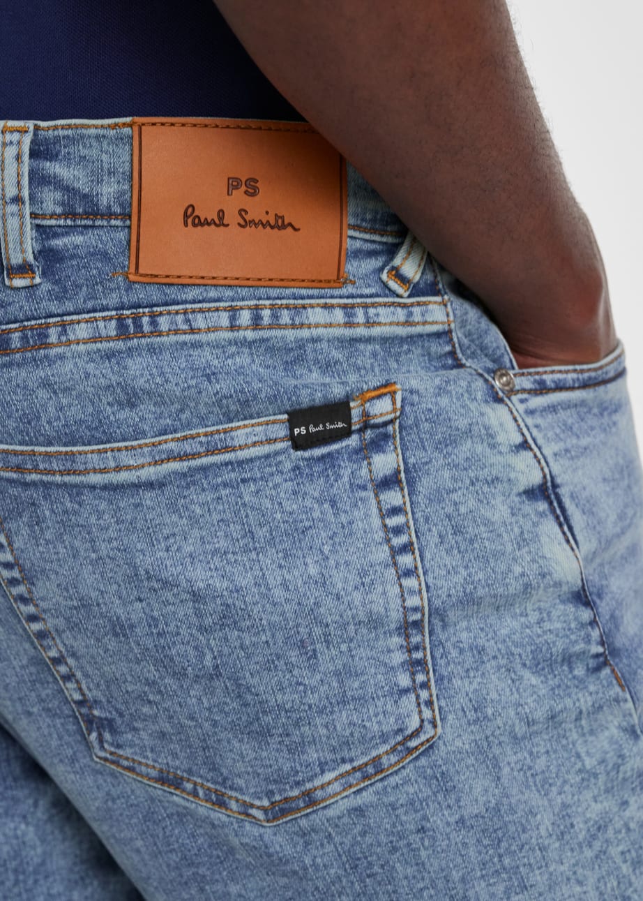 Slim-Fit Light-Wash 'Organic Reflex' Jeans
