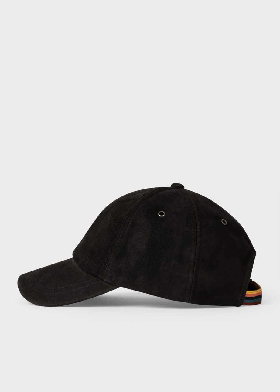Men's Black Suede Baseball Cap