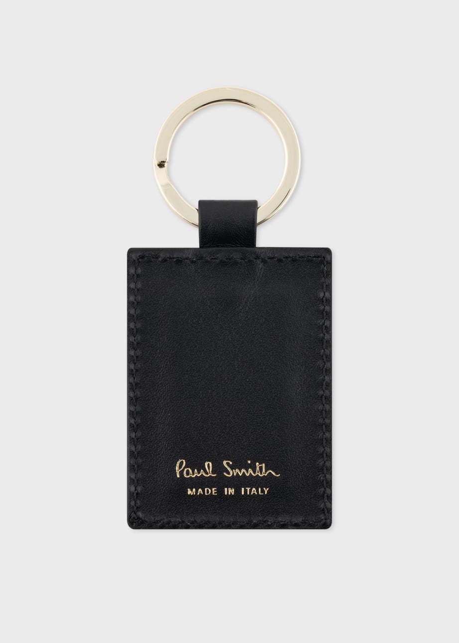 Men's Calf Leather 'Signature Stripe' Keyring