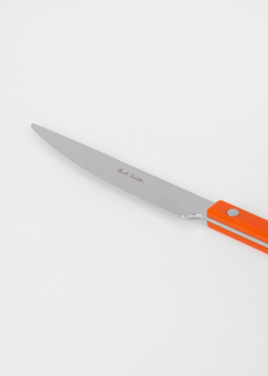 Orange 4 Piece 'Bistrot' Cutlery Set - Sabre x Paul Smith