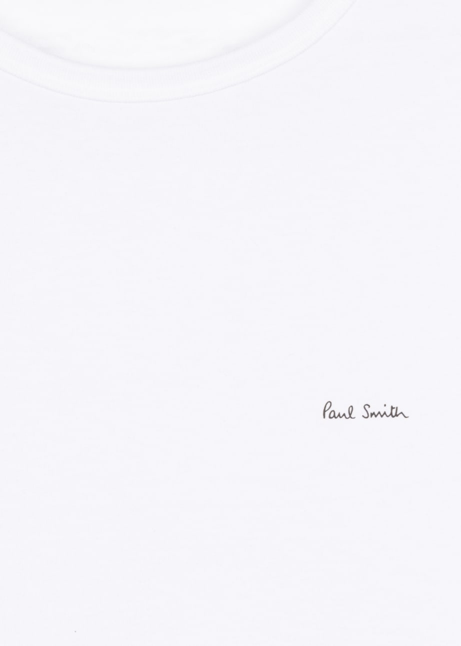 Men's Mixed Colour Cotton Logo Lounge T-Shirts Three Pack