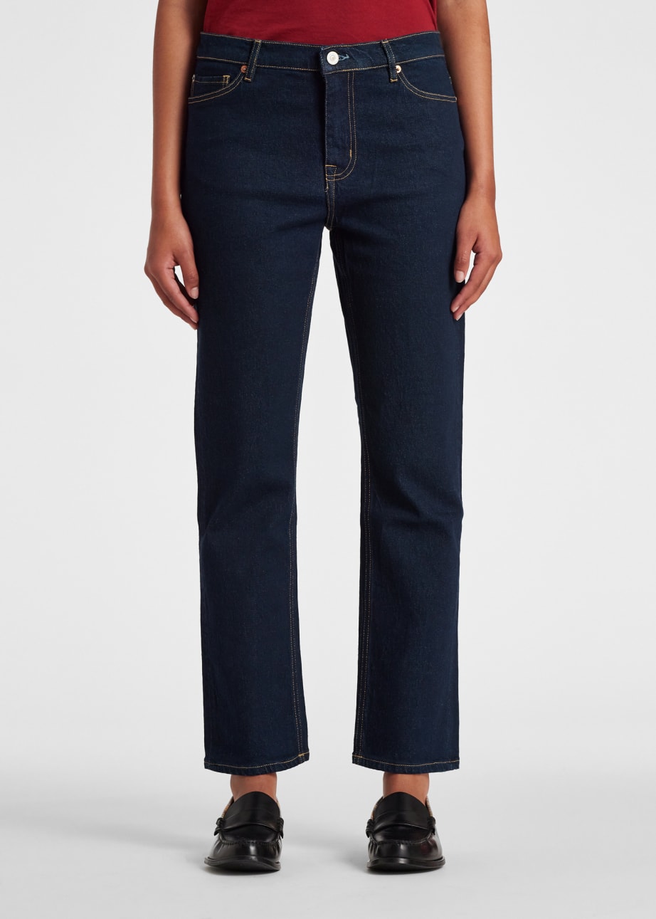 Women's Indigo Wash Straight-Fit 'Happy' Jeans