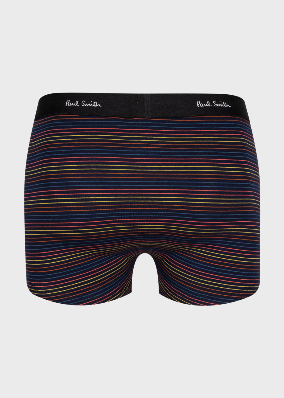 Multi-Colour Pinstripe Low-Rise Boxer Briefs