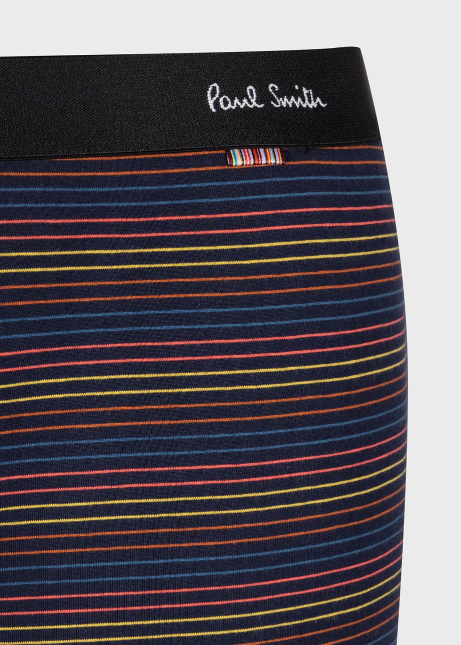 Multi-Colour Pinstripe Low-Rise Boxer Briefs